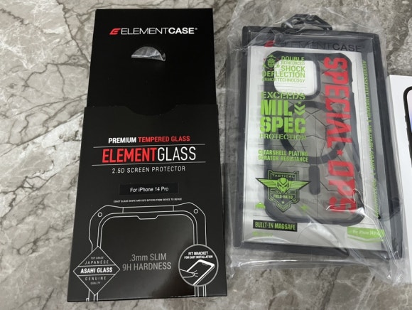 [ELEMENTCASE] 아이폰14프로 강화유리 및 맥세이프 케이스