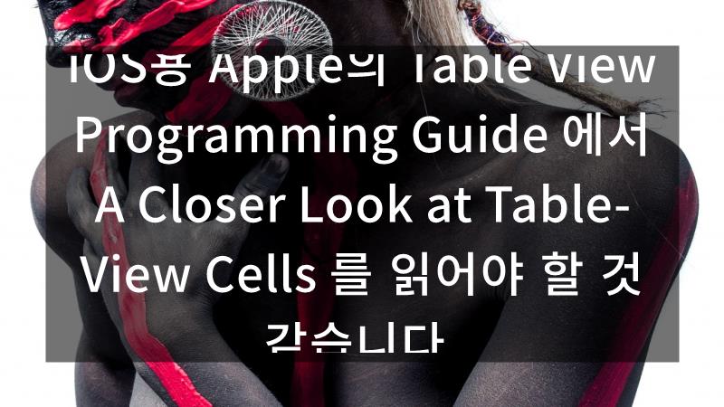 아이폰 + UITableView