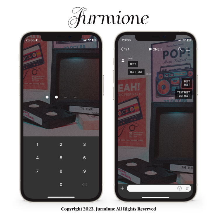 주르미온느님 아이폰카톡테마 retro cassette ktheme 후기