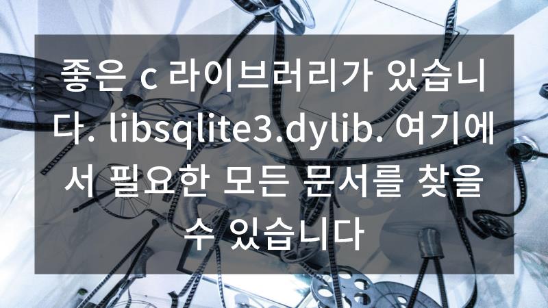 iPhone에서 sql-lite를 사용하는 Objective-c
