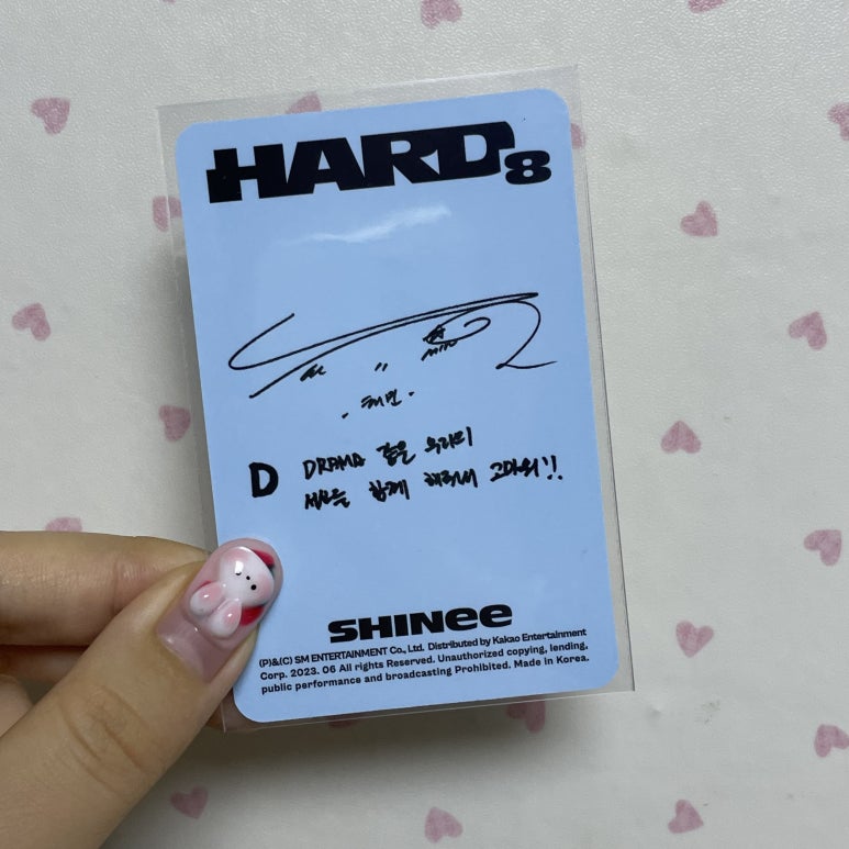 [샤이니 앨범] 샤이니 정규 8집 하드 앨범 스마트 앨범 슴미니 후기 SHINee Hard Smini Ver 아이폰 nfc 앨범 등록